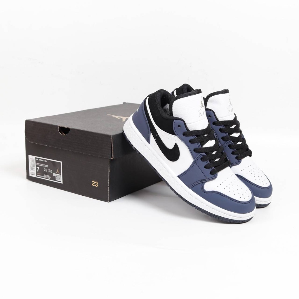 Jual Nike Air Jordan 1 Low Dark Navy White Original BNIB Full Tag ...