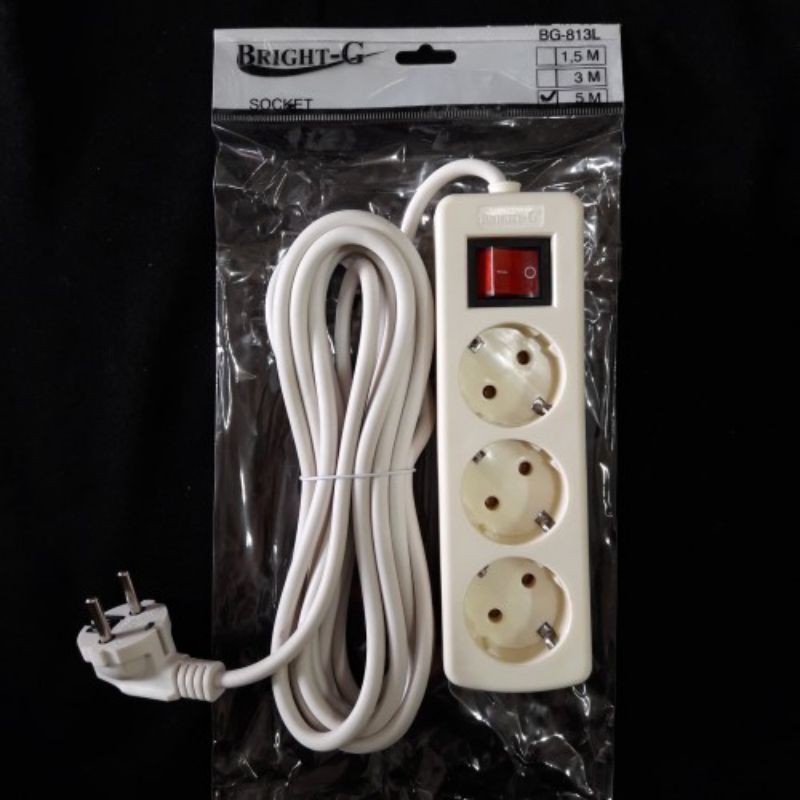Jual Portable Socket / Stop Kontak 3Lubang + Saklar + Kabel | Shopee ...