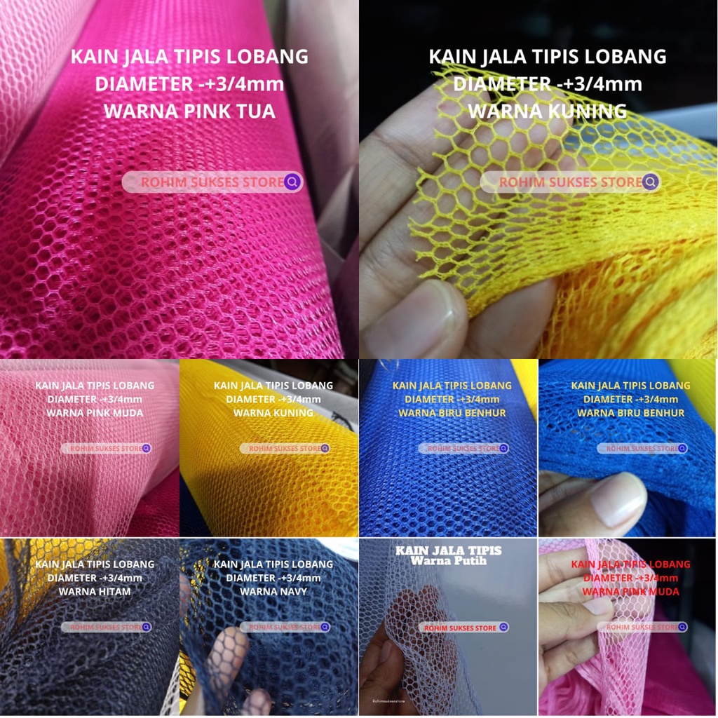 Jual Kain Jala Tipis jaring Harga Meteran Murah Lebar 150cm | Shopee ...