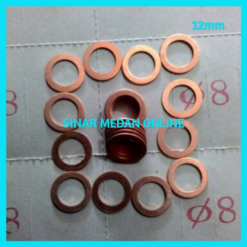 Jual ring tembaga 12 mm Copper washer 12mm ring solar ring minyak ring ...