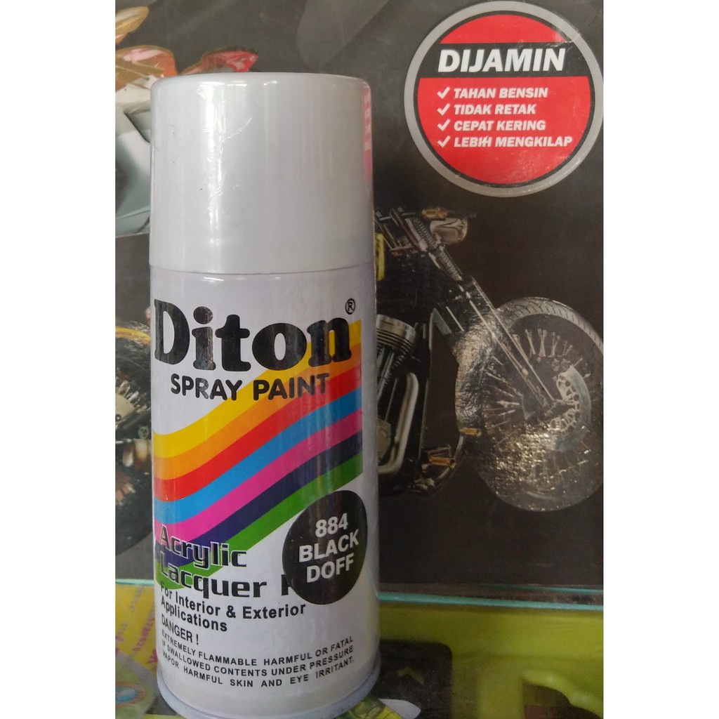 Jual Pilok Pilox DITON 884 BLACK DOFF Cat Semprot 150cc | Shopee Indonesia