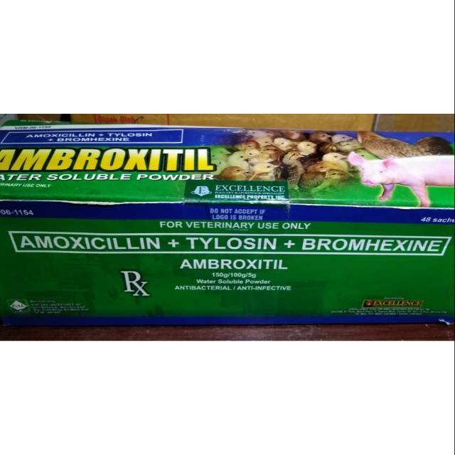 Jual Ambroxitil (Amoxicilin + Tylosin + Bromhexine) | Shopee Indonesia