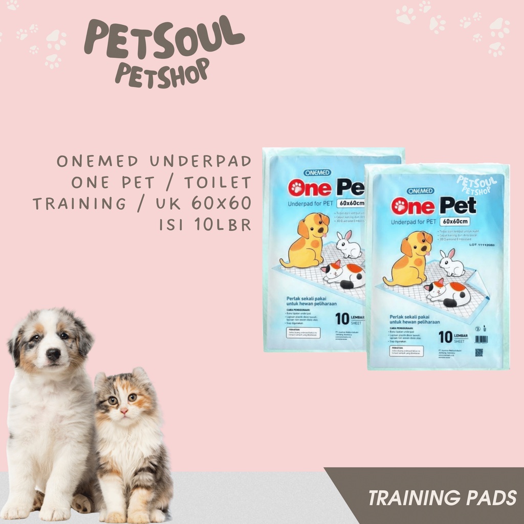 Jual Onemed Underpad One Pet / Toilet Training / Uk 60x60 isi 10lbr ...