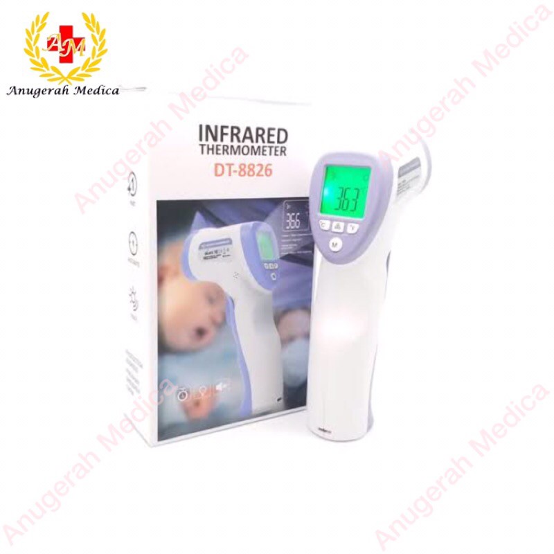 Jual Thermo Gun DT 8826 Thermometer Tembak Digital Non contact Forehead ...