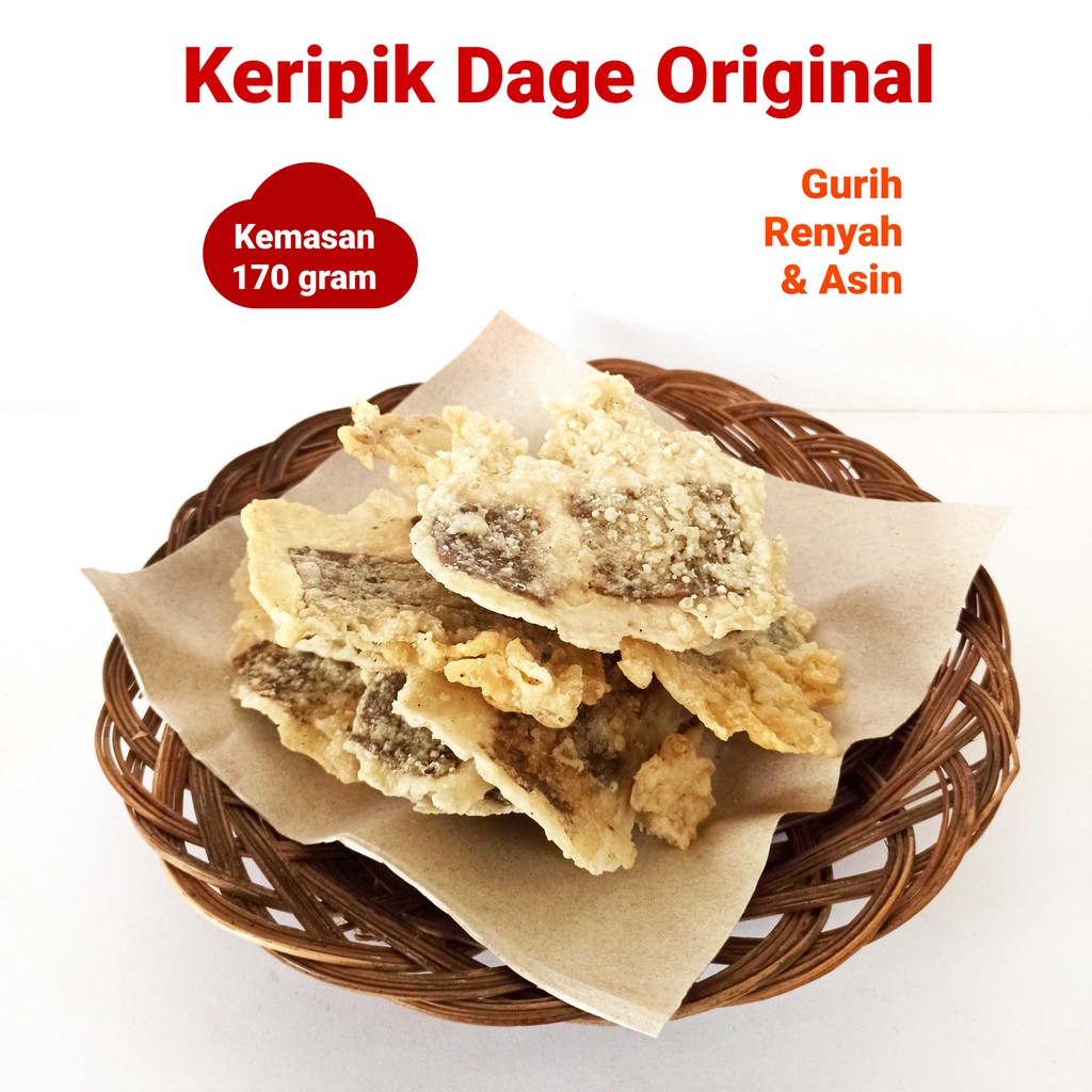Jual KERIPIK DAGE | KERIPIK DAGES ASLI BANYUMAS RENYAH GURIH & ASIN ...