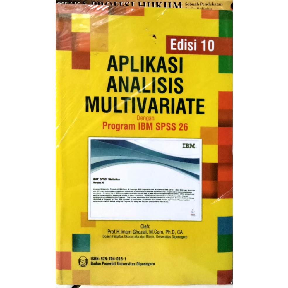 Jual Aplikasi Analisis Multivariate dengan program IBM SPSS 26 By Imam Ghozali | Shopee Indonesia