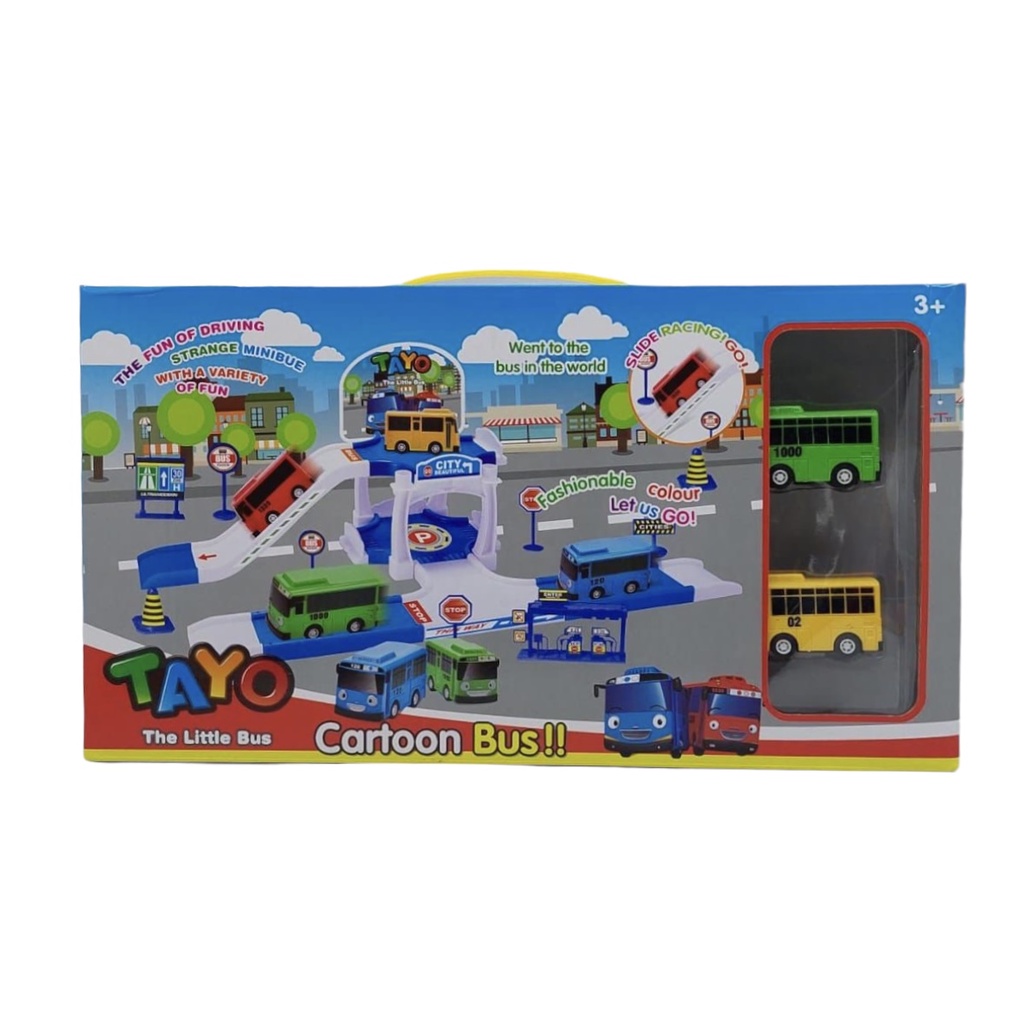 Jual Tayo Little Bus Cartoon Bus Mobil Bus Tayo Parking | Shopee Indonesia