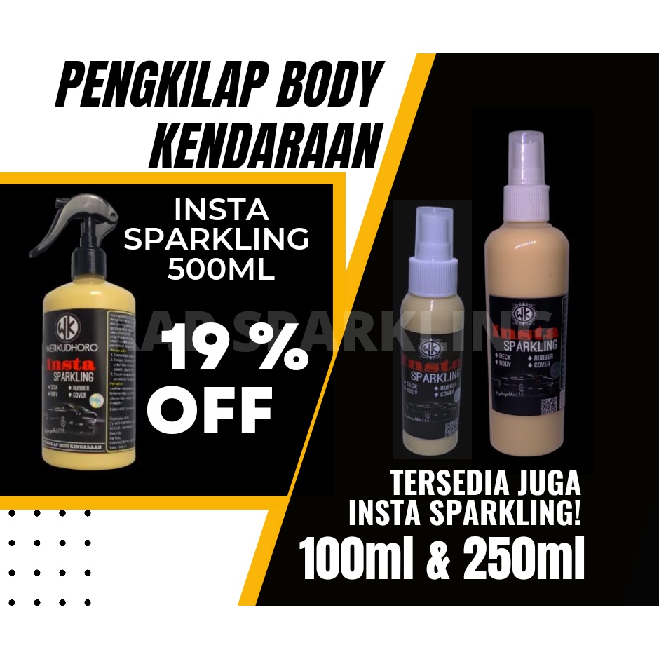 Jual Pengkilap Motor Insta Sparkling / Insta Sparkling 100ml / Insta ...