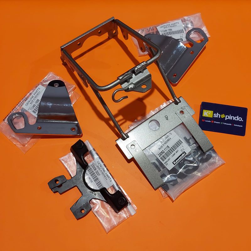 Jual Bracket lampu depan bulat bulet Ninja SS plus kupingan set dan ...