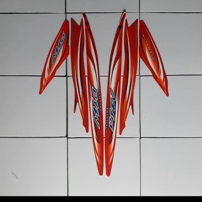 Jual sticker Striping Mio Sporty 2007 Merah strip list polet | Shopee ...