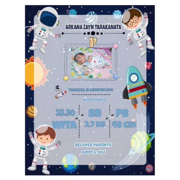 Jual frame biodata bayi | Shopee Indonesia