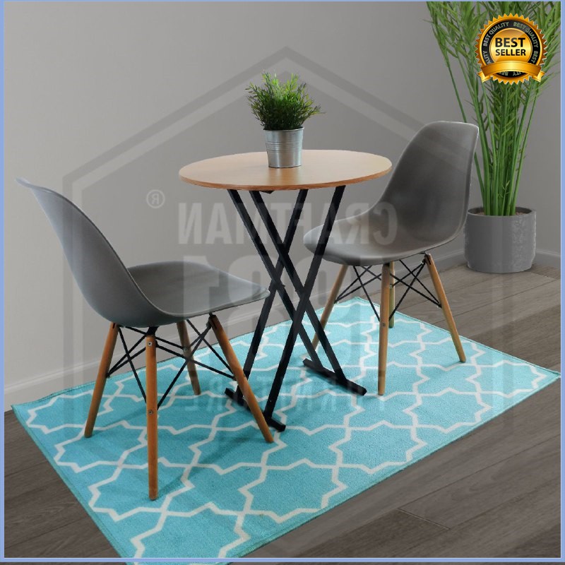 Jual Meja Bulat Cafe Lipat Murah Minimalis 60x70 Meja Catering Bazar ...