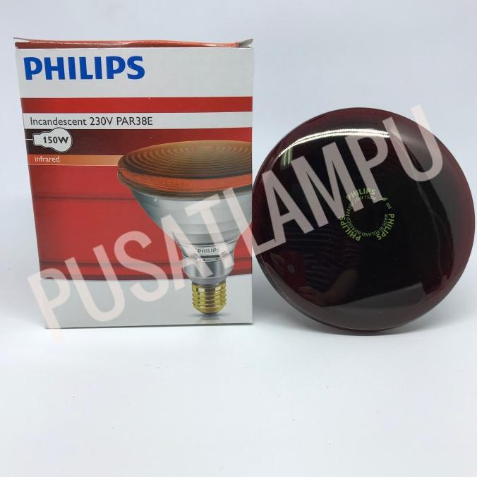 Jual Lampu Philips Incandescent 230V PAR38E 150W Infrared Infraphil ...