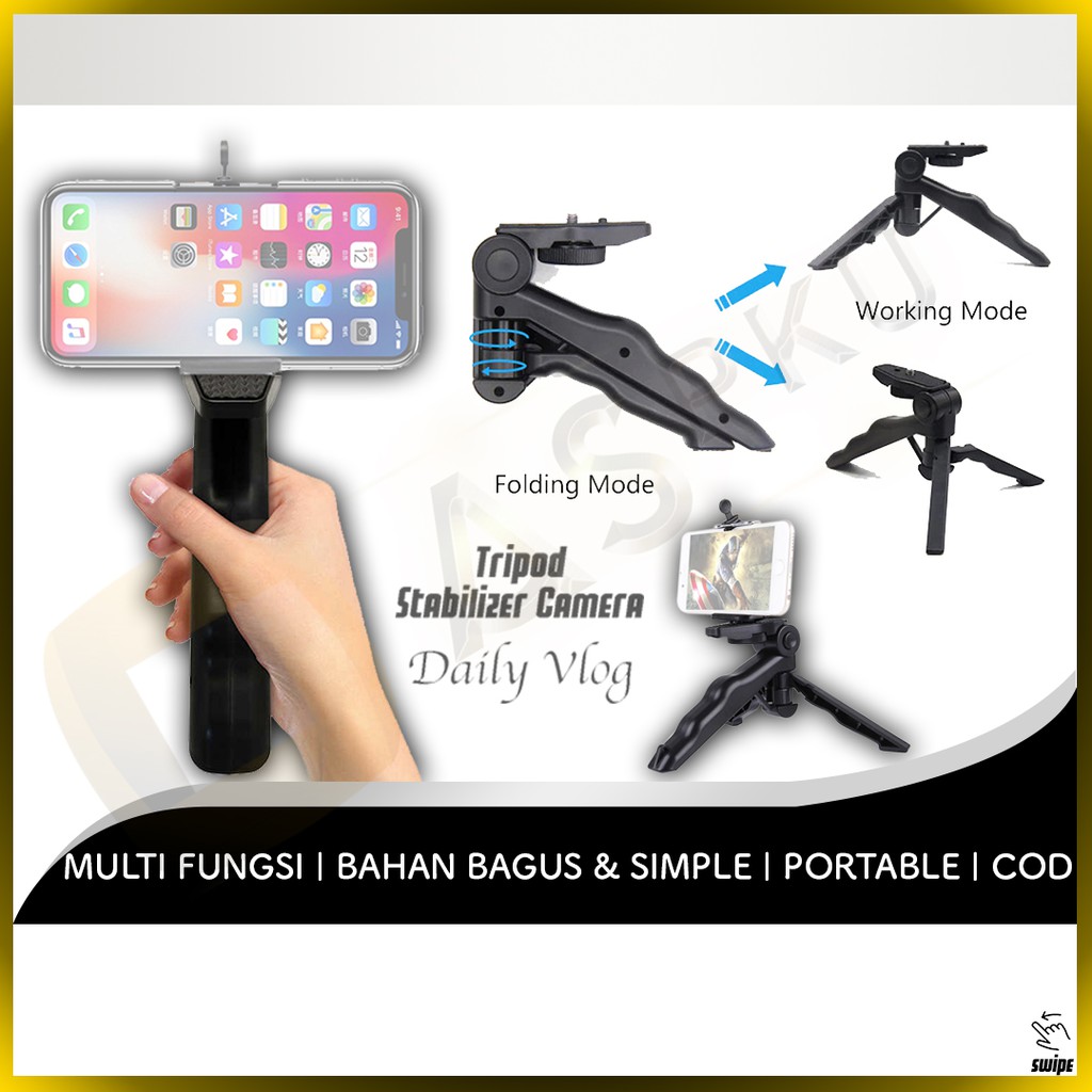 Jual Tripod Handy 2in1 Multi Function / Tongsis / Selfie / Kamera ...