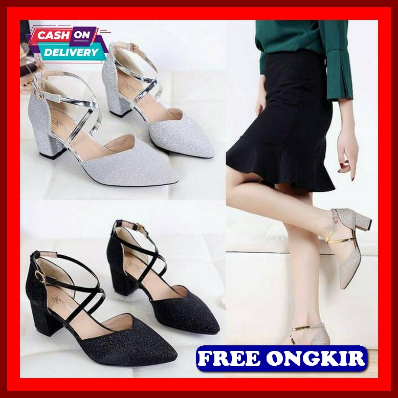 Jual Heels Wanita Terbaru Haghils Kekinian Heals Termurah Sendal ...