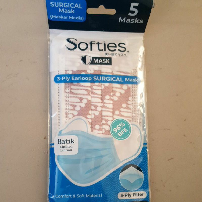 Jual Softies mask isi 5 / surgical isi 30 / masker anak / masker hijab ...