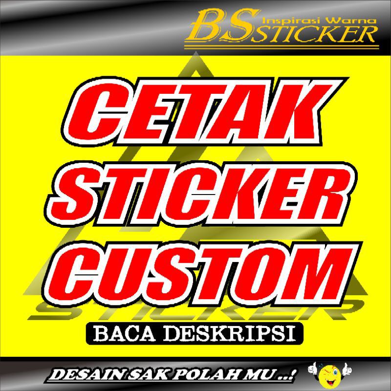 Jual CUSTOM CUTTING STICKER | Shopee Indonesia
