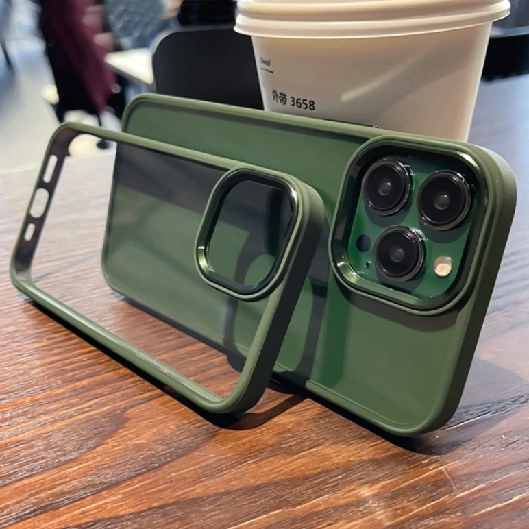 Jual IPHONE 11, 13, 13 PRO MAX - ALPINE GREEN Luxury Metal SOFT CASE ...