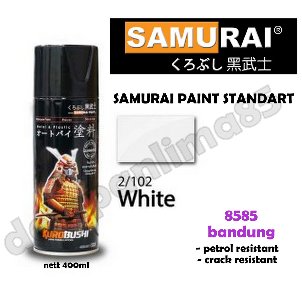 Jual Samurai Paint 102 White/Putih Cat Semprot/Pylox/Pilox/Pilok/Helm/Motor/Gundam | Shopee ...