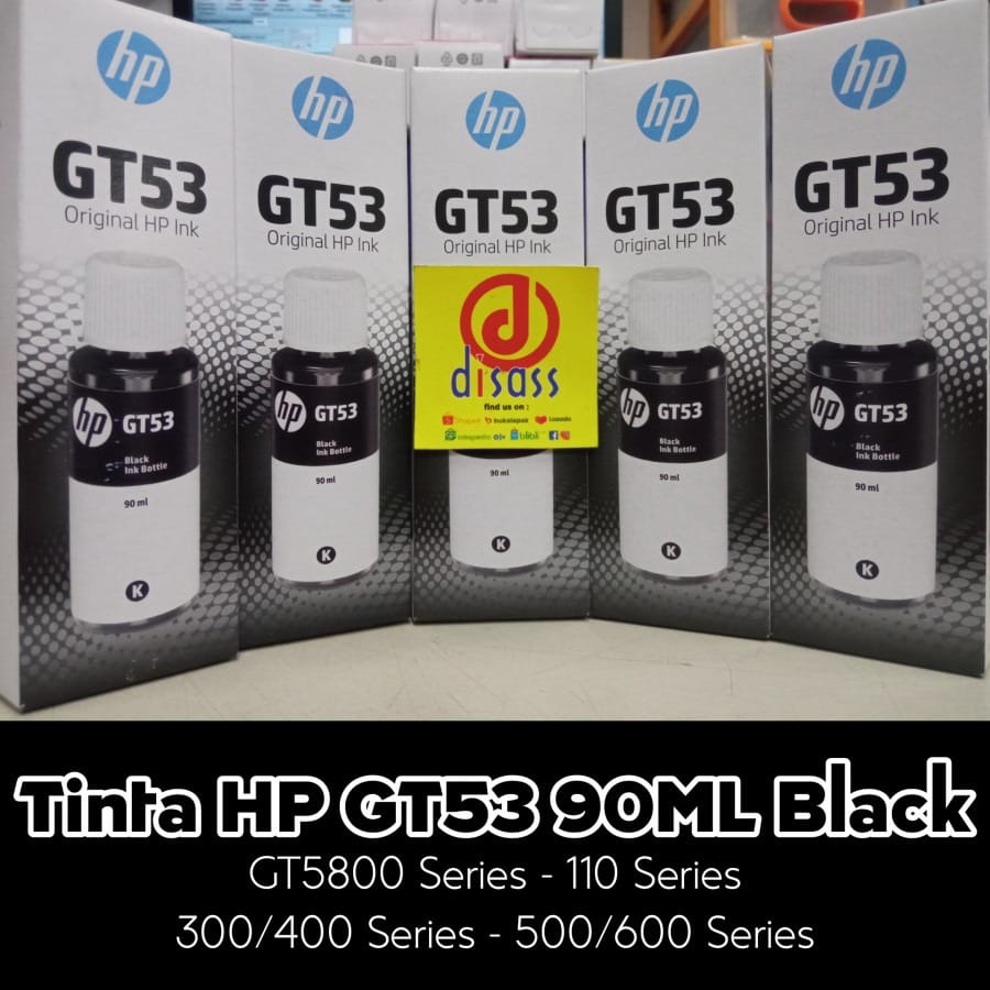 Jual TINTA PRINTER HP G52 CYAN MAGENTA YELLOW GT53 BLACK REFILL GT 52 ...