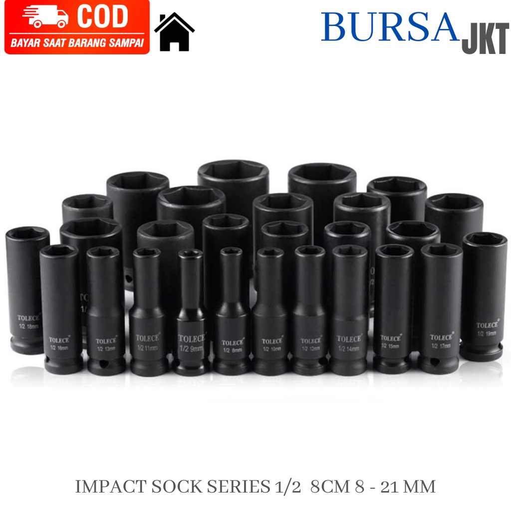 Jual MATA SOCK SOK IMPACT KONEKTOR 1/2 DEEP WALL PANJANG 4CM DAN 8 CM 8 ...