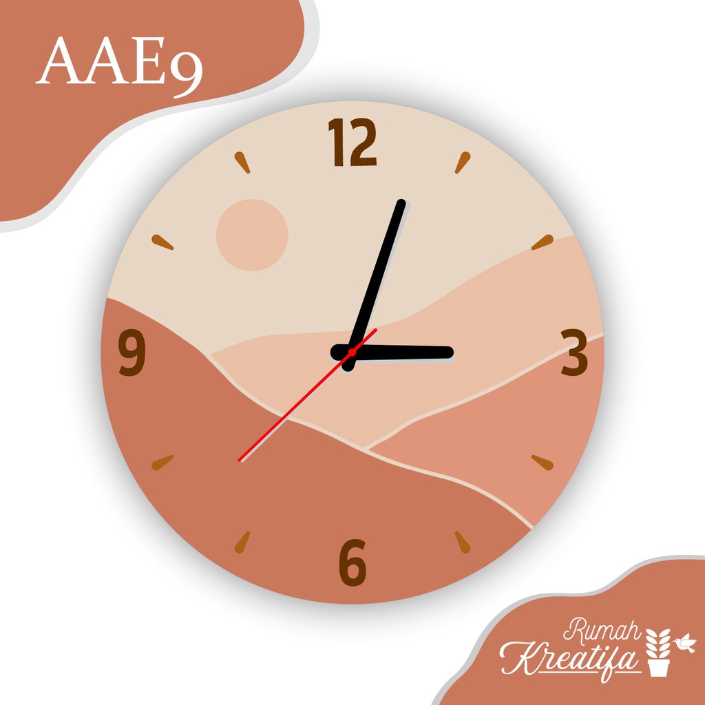 Jual Jam Dinding Diameter 30cm Dekorasi Unik Aesthetic Kamar Estetik ...
