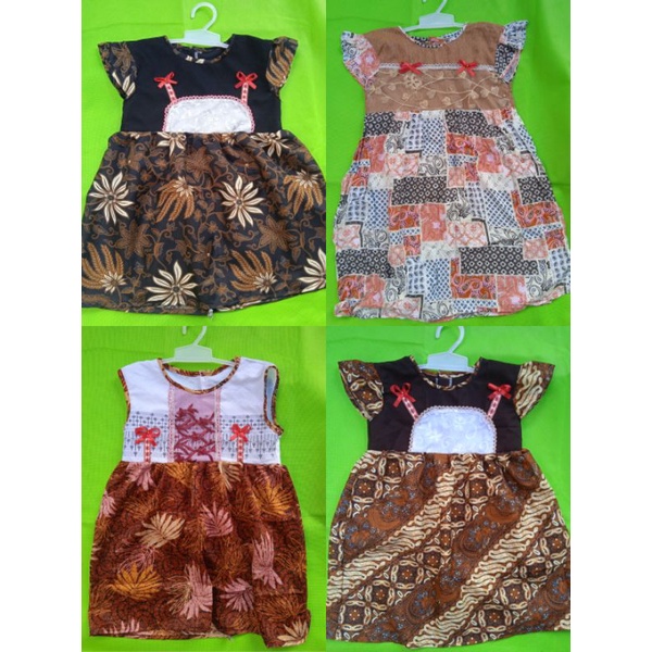 Jual Baju Dress Anak Motif Batik Lucu Usia 2-3 Tahun | Shopee Indonesia