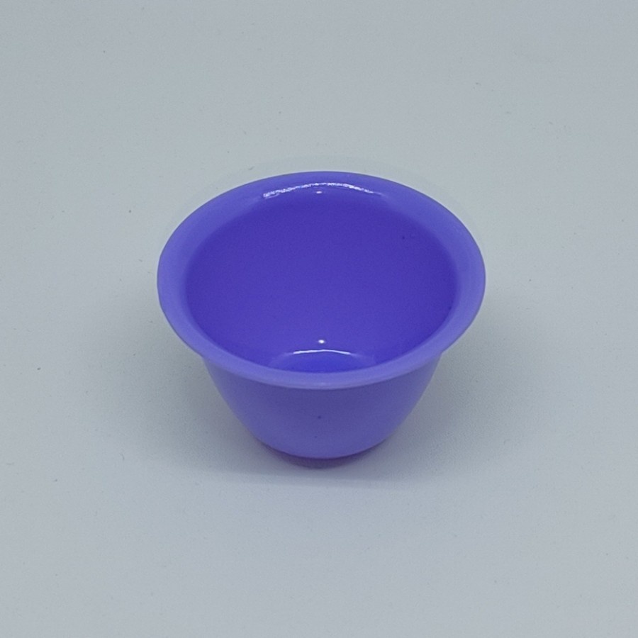 Jual Alat Medis Alkes Violet Iodine cup Kom Bulat Plastic 80 / 60 mm ...