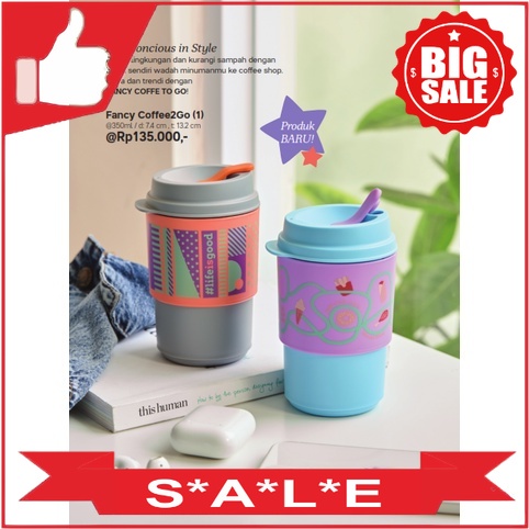 Jual Tupperware Fancy Coffee2Go Gelas Kopi Cafe Mug 1pc Coffee To Go ...