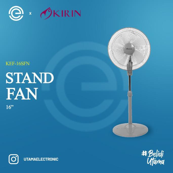 Jual KIRIN KIPAS ANGIN BERDIRI 16 INCH KEF-16SFN - ABU-ABU | Shopee Indonesia