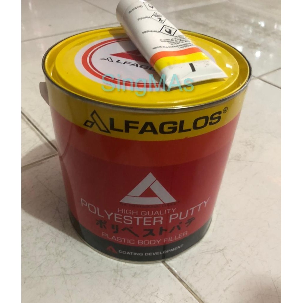 Jual DEMPUL ALF ALFAGLOS 3Kg kayu/mobil/motor/besi/plastik PUTTY ...