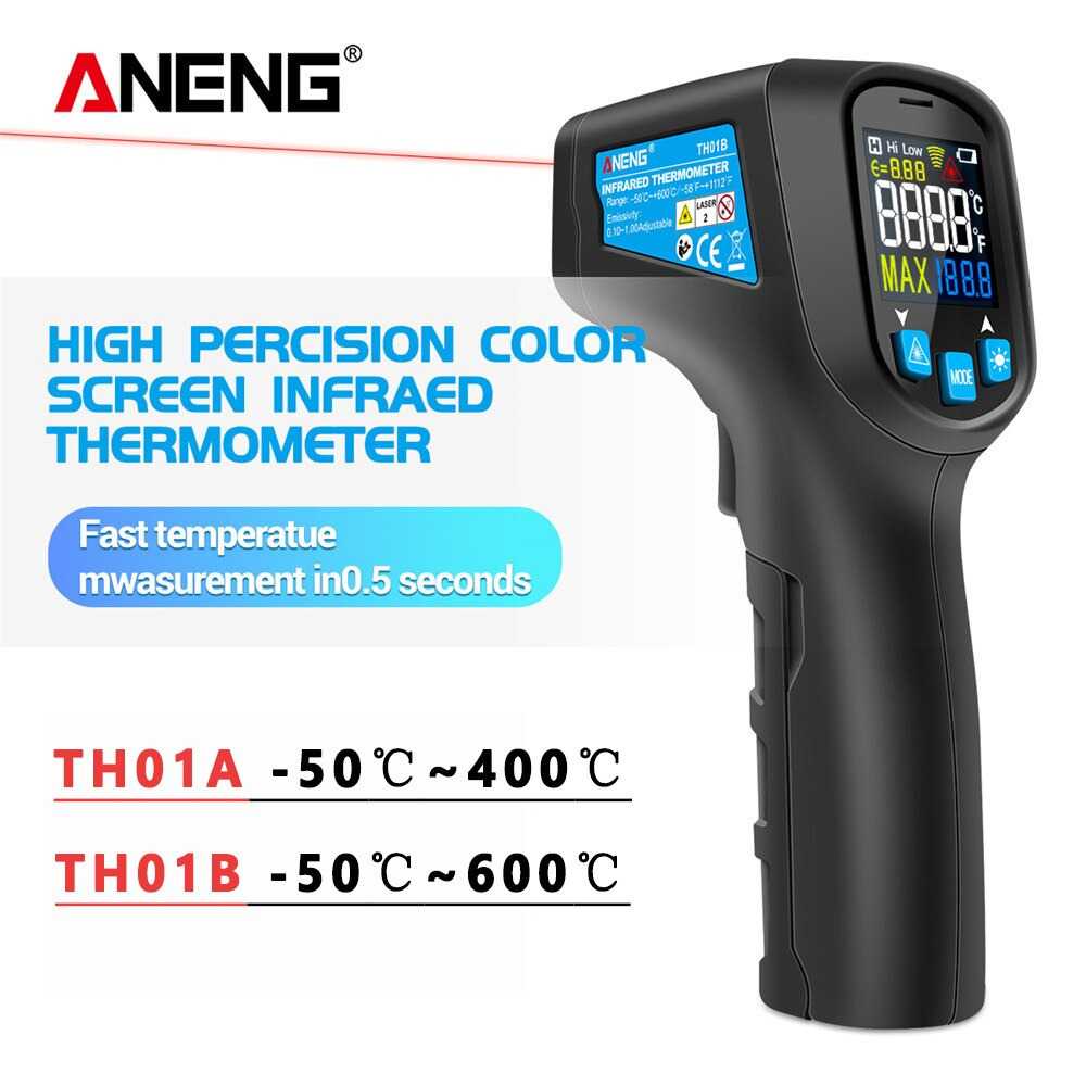 Jual ANENG Thermometer Infrared IR Digital Non Contact - TH01B | Shopee ...