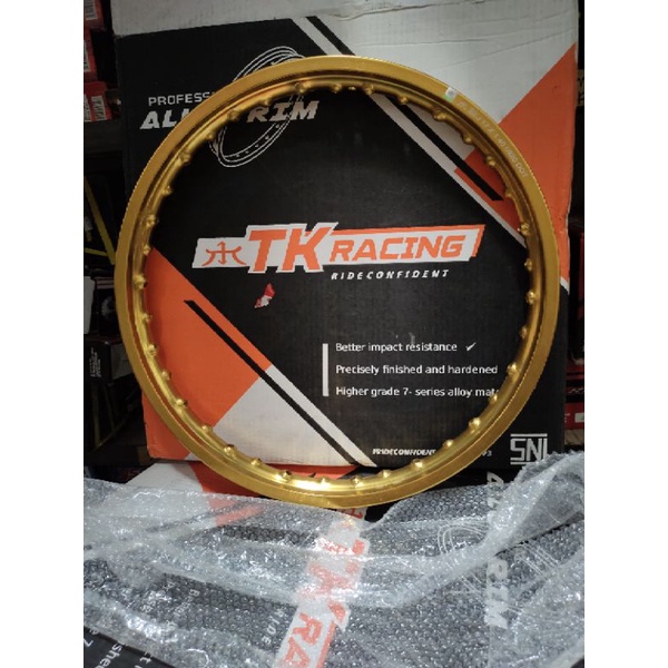 Jual Velg TK Racing Bright 140 160 Ring 17 Hitam,Gold,Silver (Harga 1 ...