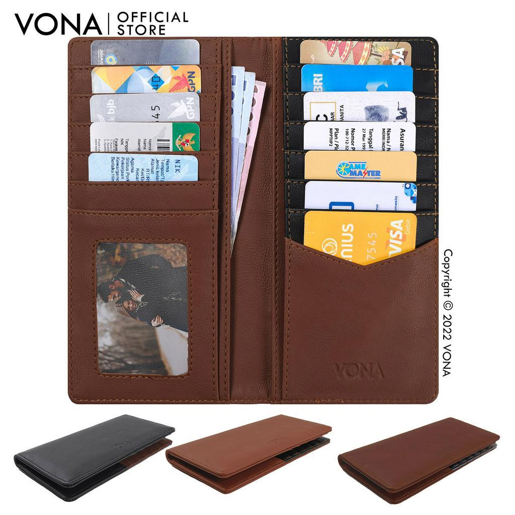 Jual VONA Quentin Long Wallet - Dompet Panjang Pria Wanita Lipat Dua ...