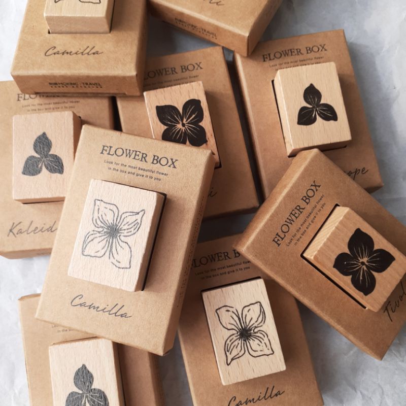 Jual Hydrangea wooden rubber stamp, stempel bunga | Shopee Indonesia