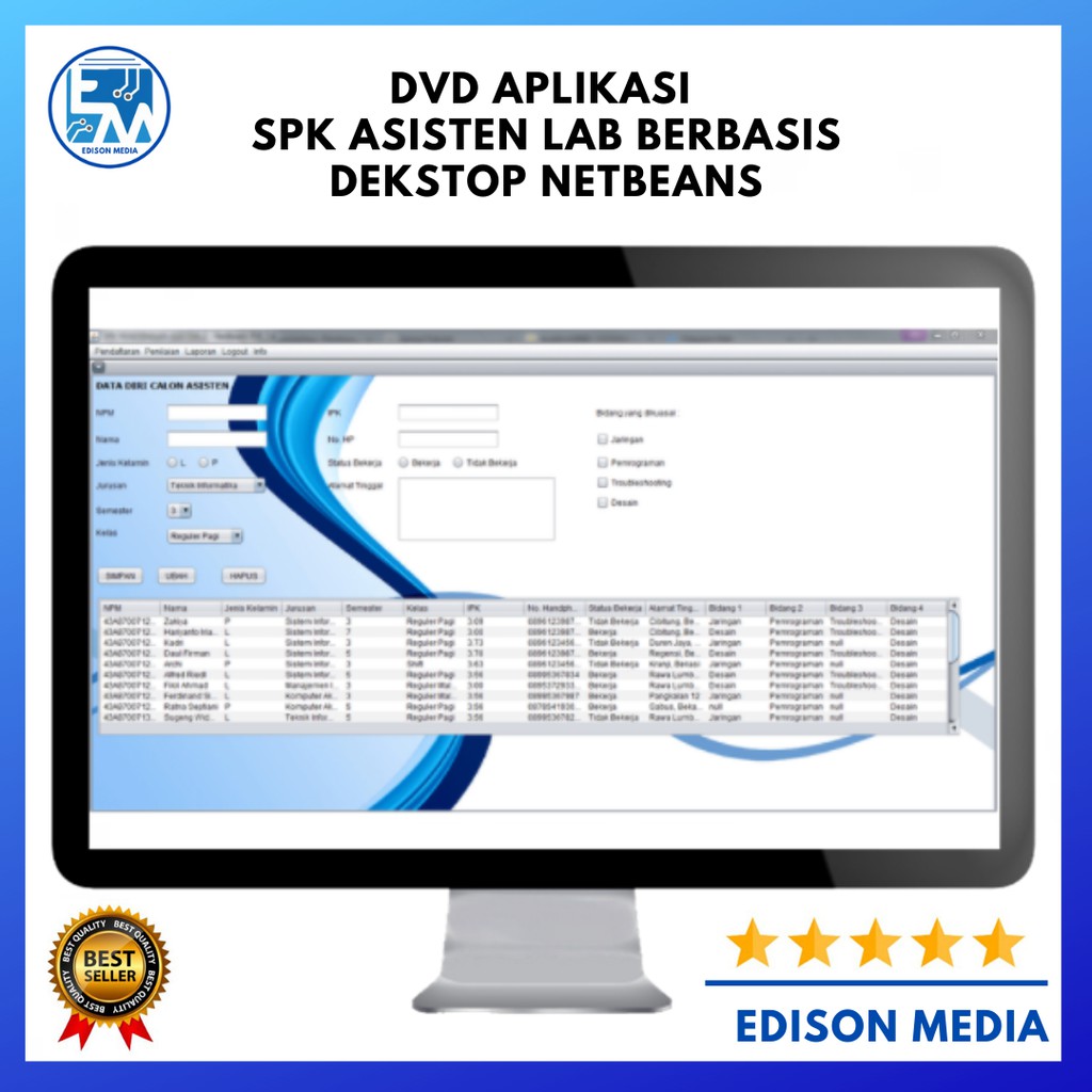 Jual DVD Aplikasi SPK Asisten Lab Berbasis Dekstop NetBeans | Shopee Indonesia