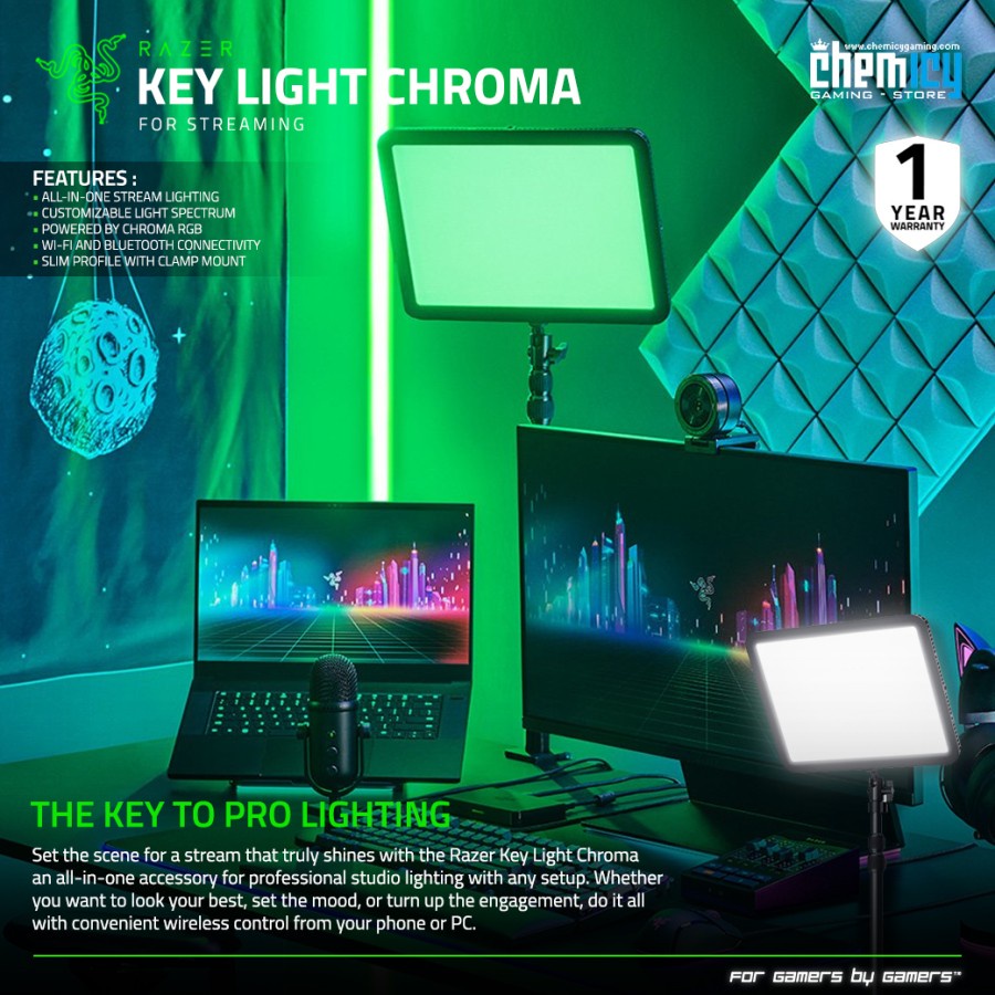 Jual Razer Key Light Chroma for Streaming | Shopee Indonesia