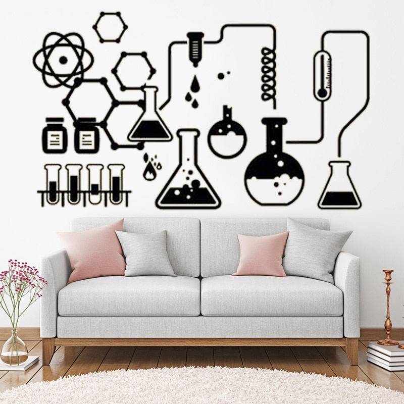 Jual Chemical Lab Vinyl Wall Decal for School Classroom decoration ...