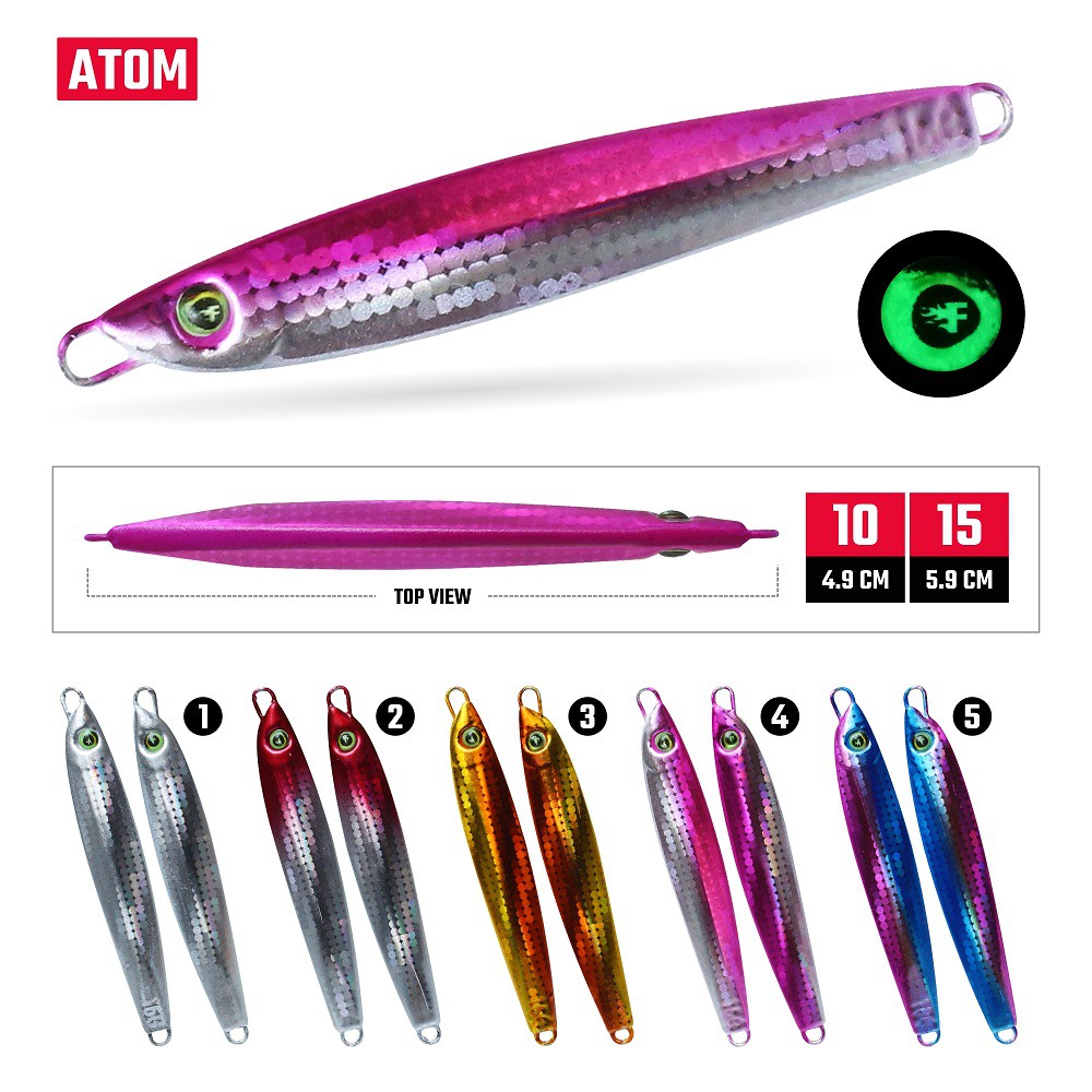 Jual METAL JIG MICRO JIG ATOM TSUNAMI 10 - 15 - 20 GRAM | Shopee Indonesia