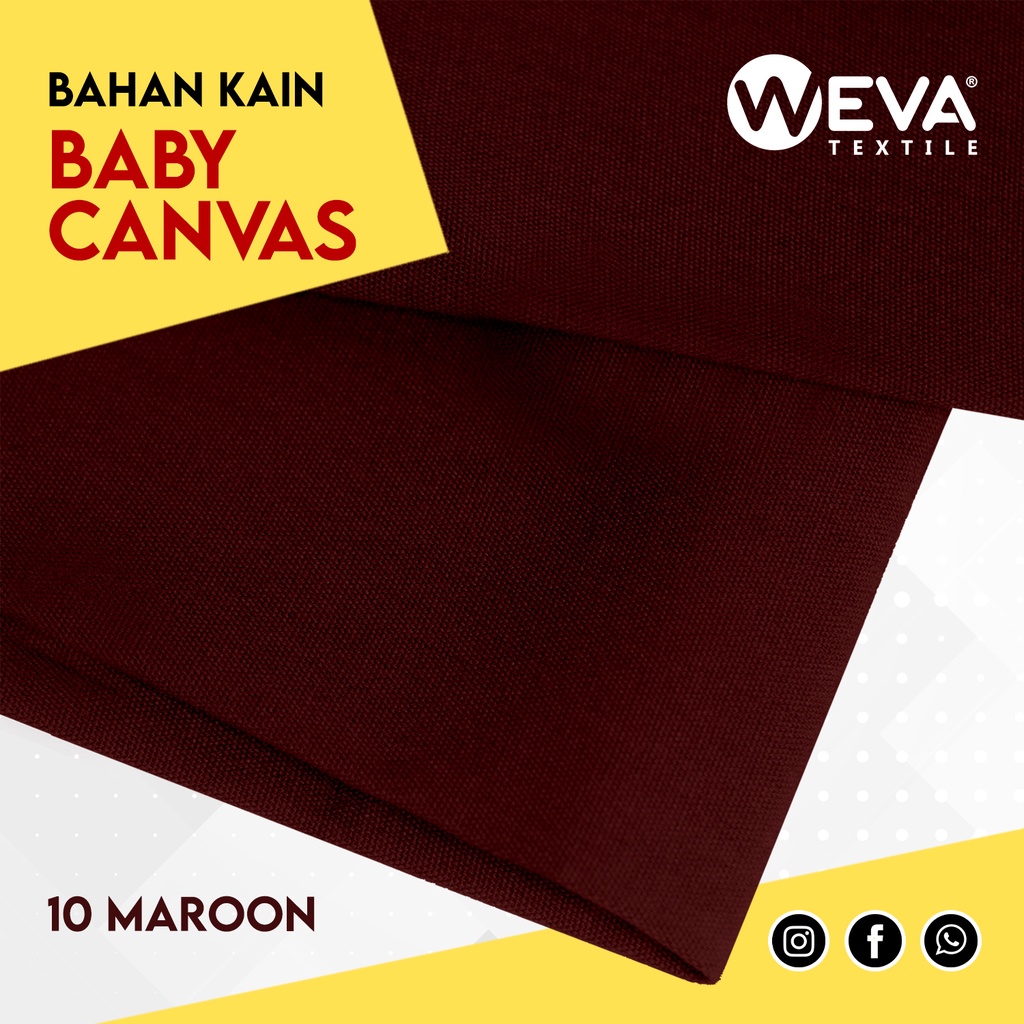 Jual Bahan Kain Baby Canvas Maroon - Baby Kanvas Polos Weva Textile ...