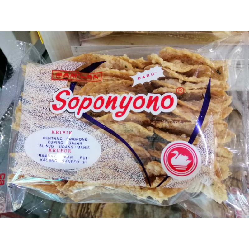 Jual SOPONYONO Keripik Tempe Daun Jeruk 180gram | Shopee Indonesia