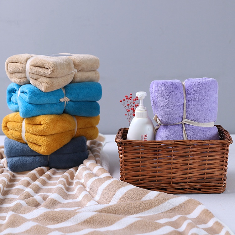 Jual 36*80CM Handuk Beludru Karang Handuk Kuat Penyerap Handuk Lembut ...