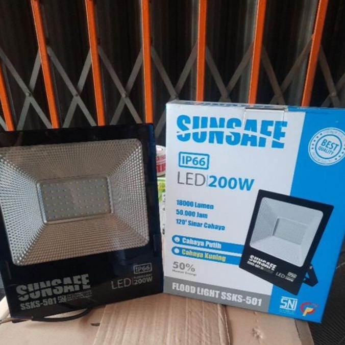 Jual Lampu Sorot/Lampu Tembak/Flood Light Led Ip66 200Watt Sunsafe Bulanshop63 | Shopee Indonesia