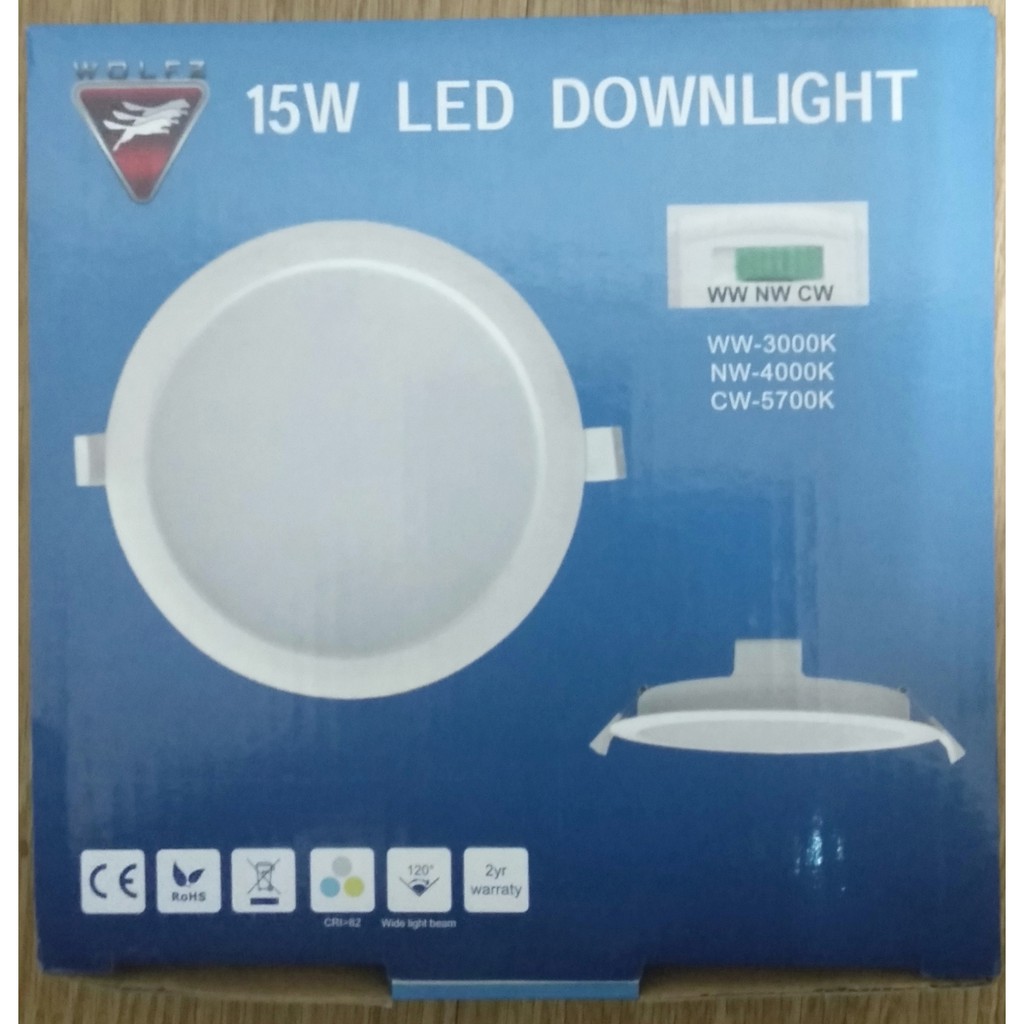 Jual Downlight 3 color 15 watt WOLFZ | Shopee Indonesia