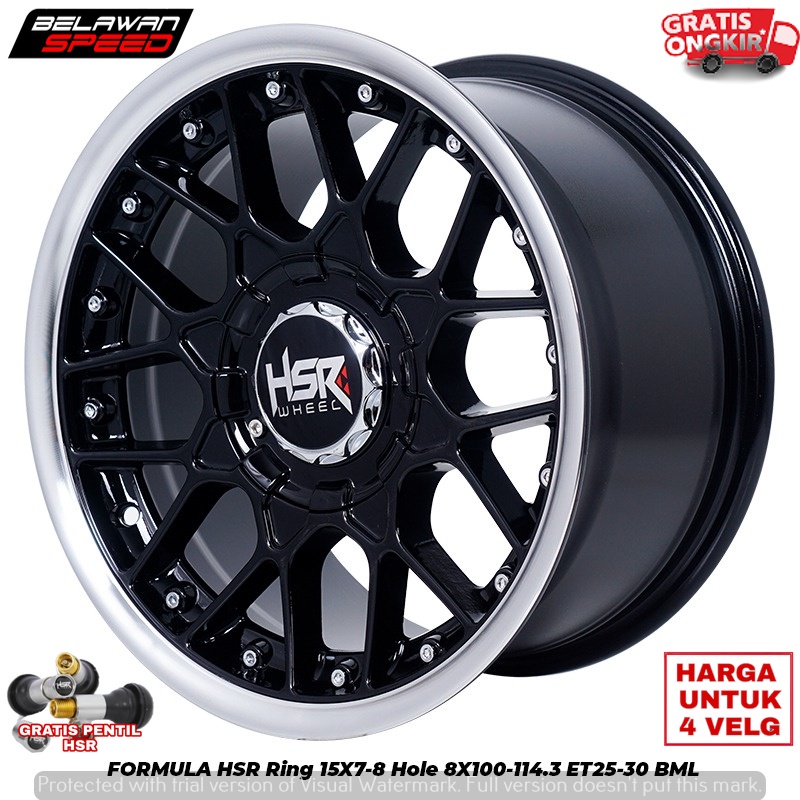 Jual VELG RACING RIN 15 UNTUK MOBIL JAZZ YARIS BRIO AGYA SIGRA CALYA VIOS YARIS R15 HSR FORMULA ...