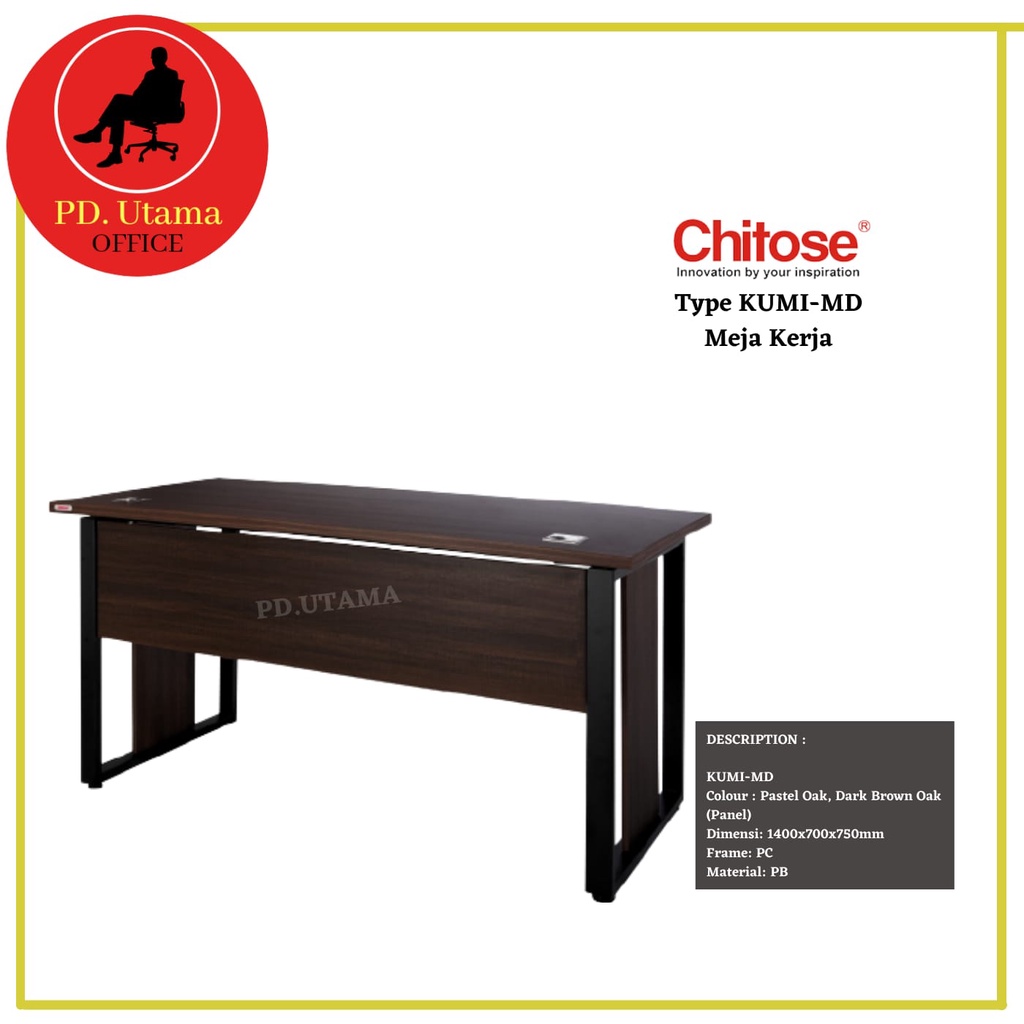 Jual Meja Kantor Chitose KUMI-MD Meja Kerja/Meja Tulis | Shopee Indonesia