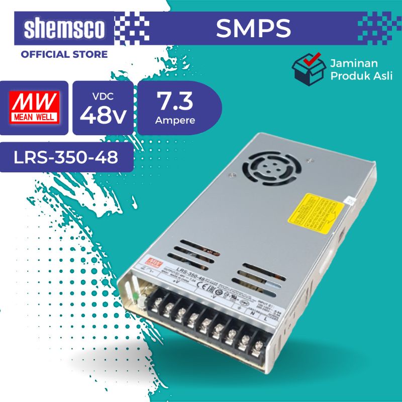 Jual 48v DC 7.3A SMPS Meanwell LRS-350-48 Switching Power Supply Mean ...