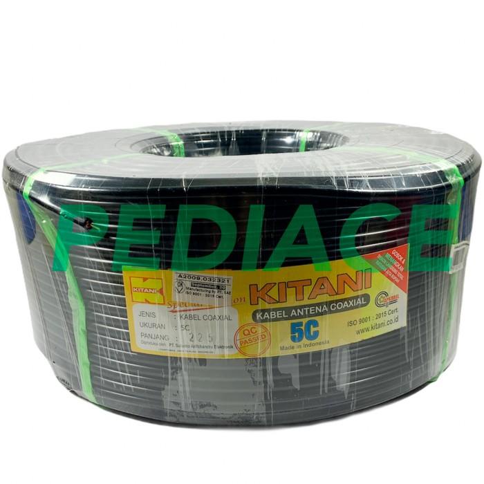 Jual Kabel Antena Tv Coaxial Kitani 5C-2V / Rg6 75 - 1 Roll 225 Meter Sni | Shopee Indonesia