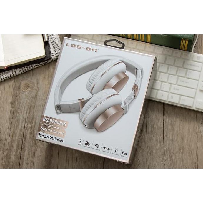 Jual Log On Hear On 2 Headphone Headset Bando Lohp 2 White | Shopee ...