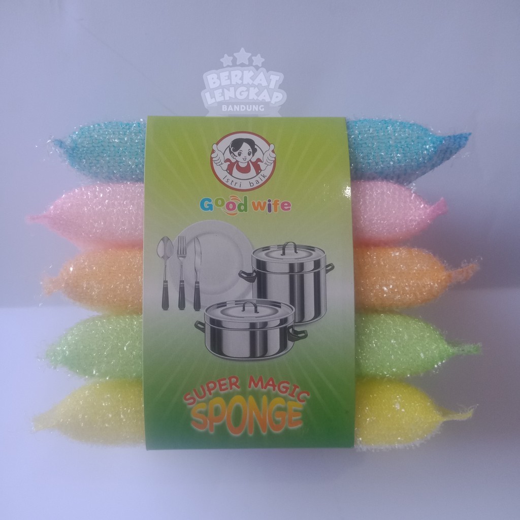 Jual Spon Bantal Cuci Piring / Sponge Tapas Bantal / Spon Dapur ...